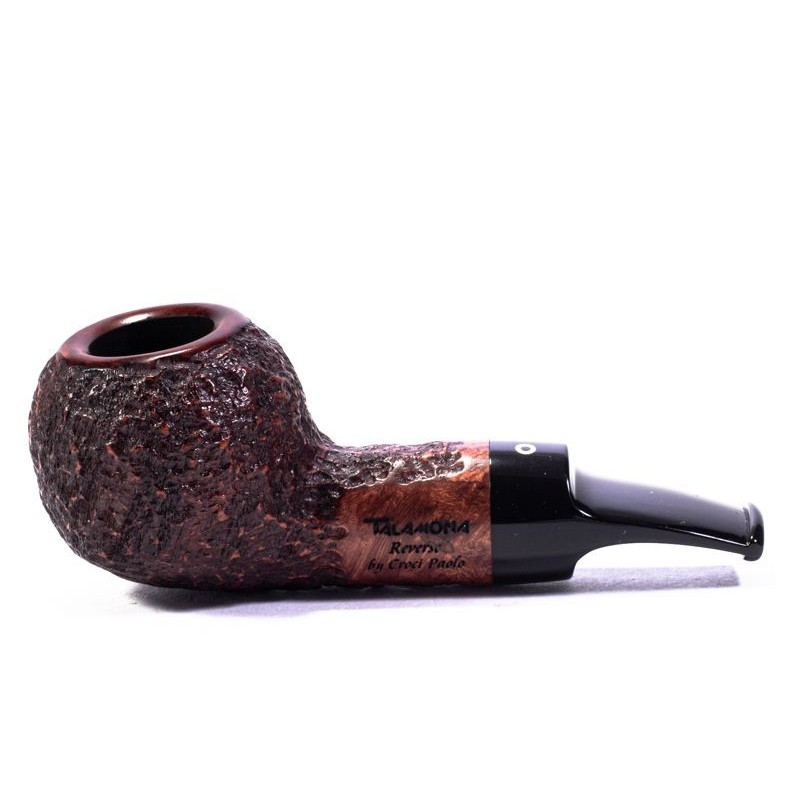 Pipe Talamona Calabash Reverse Rusticated Apple - Pipeonline