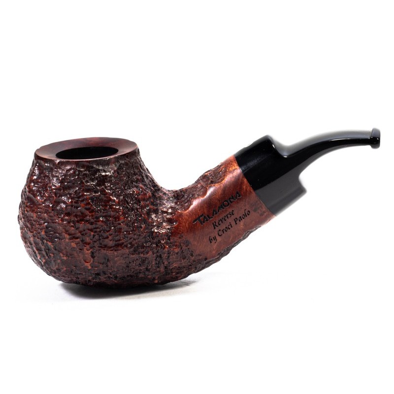 Pipe Talamona Calabash Reverse Rust. Bent Apple - Pipeonline