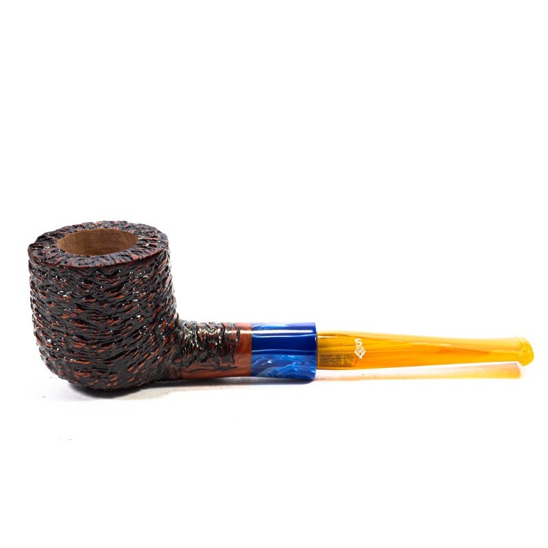 Briar Pipe Santambrogio Rusticated Pot - Pipeonline