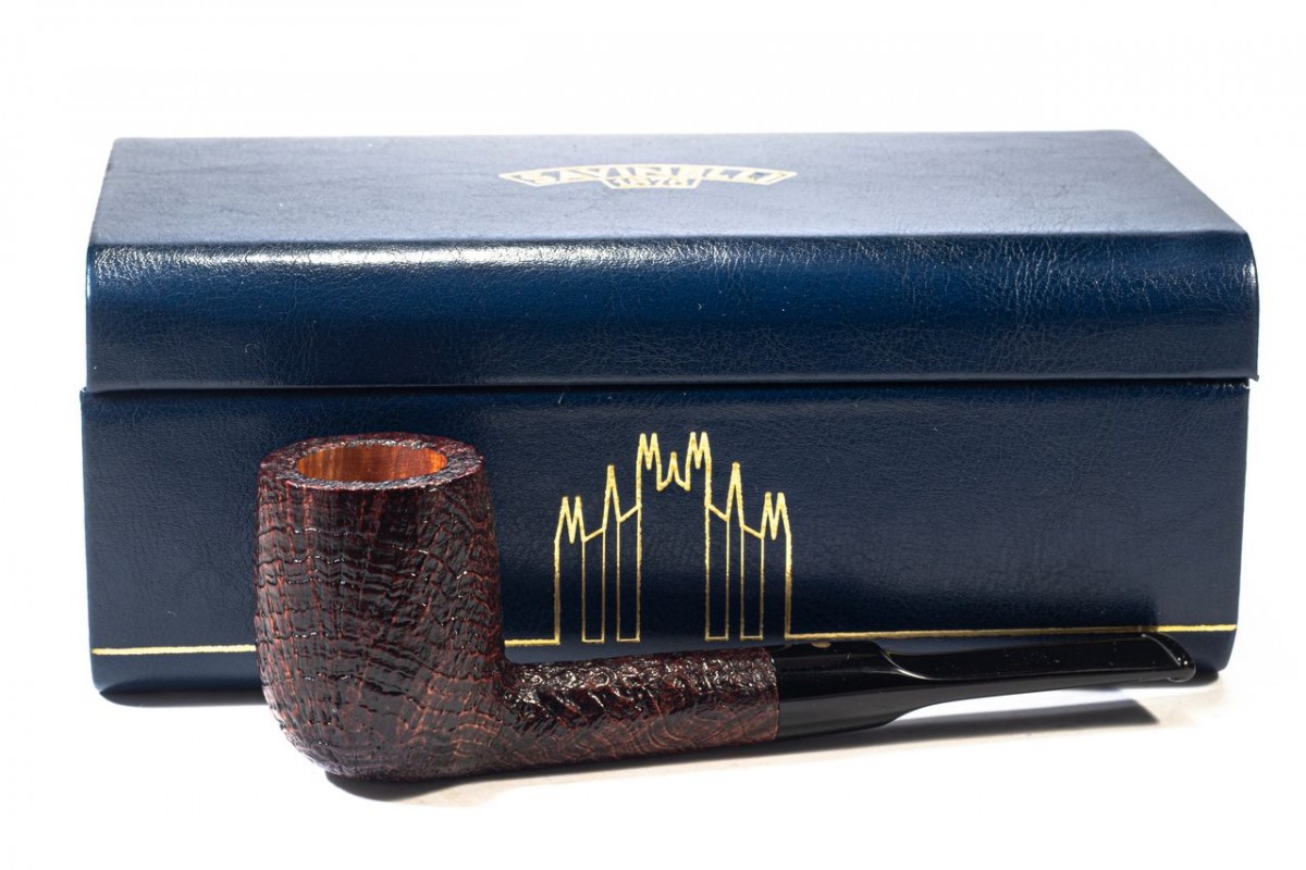 Pipe Savinelli Punto Oro Gold Sandblasted Billiard