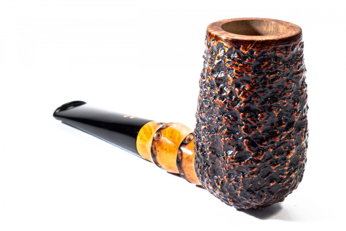 Briar Pipe Radice Rind Rusticated Chimney