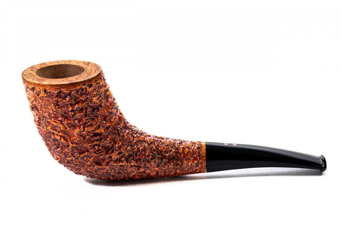 Briar Pipe Radice Rind Rusticated Horn